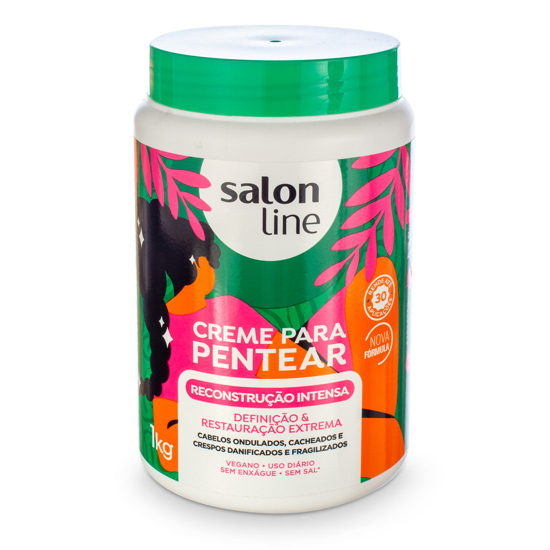 Salon Line Crema de Peinar Reconstrucción intensa 1kg – Rincón Rizado